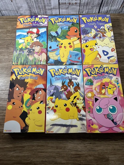 LOT OF 6 Vintage 90's Pokemon Cartoon VHS Tapes Video Tested and Work ...