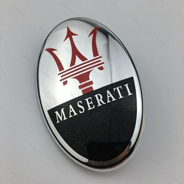 CAR FRONT HOOD Emblem Badge for Maserati Auto Logo Styling Sticker ...