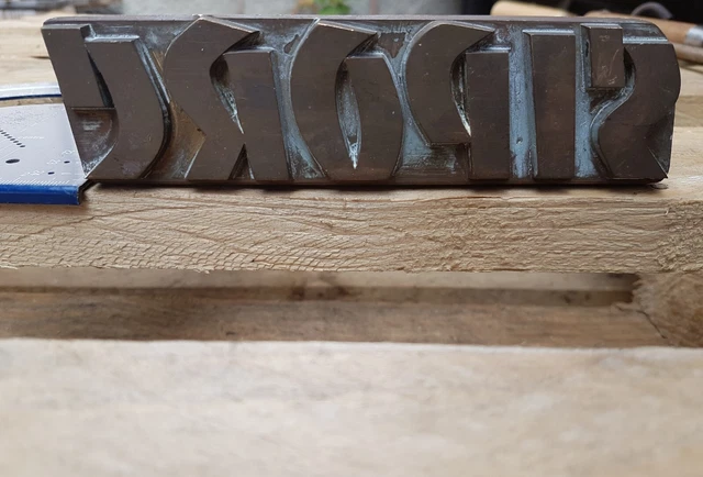 ANCIEN FER À marquer à chaud bois vieux outil tonnelier vigneron Siporg ...