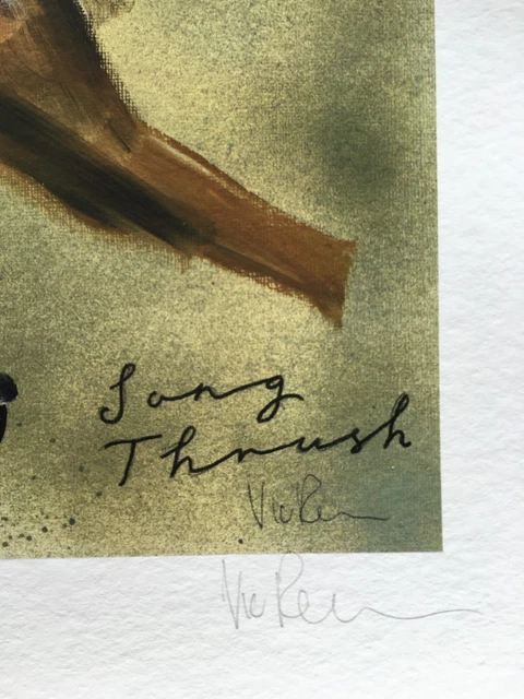 VIC REEVES (JIM Moir) - Song Thrush - Hand Finished Limited 4/5 Signed ...