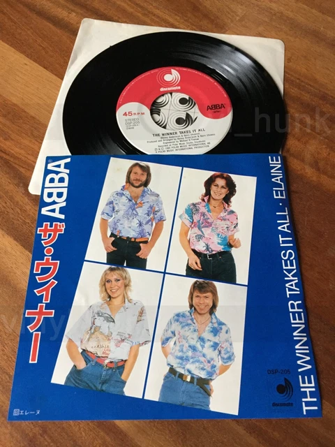 ZW74 ABBA THE winner takes it all 7ps Japan DSP-205 EUR 1,98 - PicClick FR
