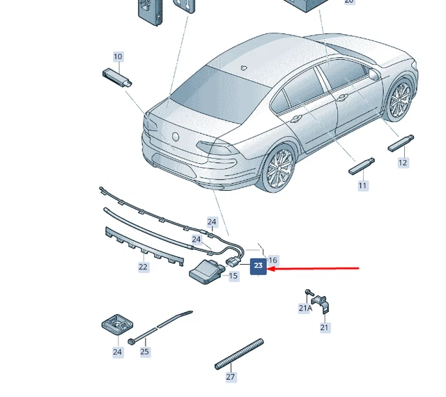 BOÎTIER DE CONTACT plat SKODA SUPERB MK3 4H0973704B NEUF ORIGINAL EUR ...