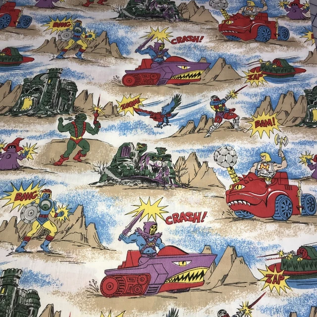 VERY RARE! HE Man Fabric 1983-40”x44” Wide-New Vintage £25.99 - PicClick UK