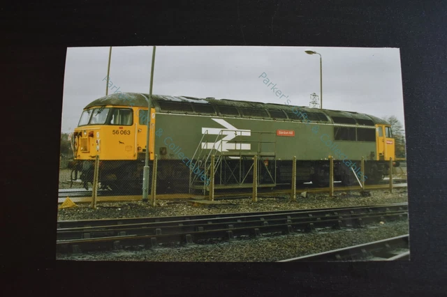 TRAIN PHOTOGRAPH OF Railway Locomotive No 56063 £1.70 - PicClick UK