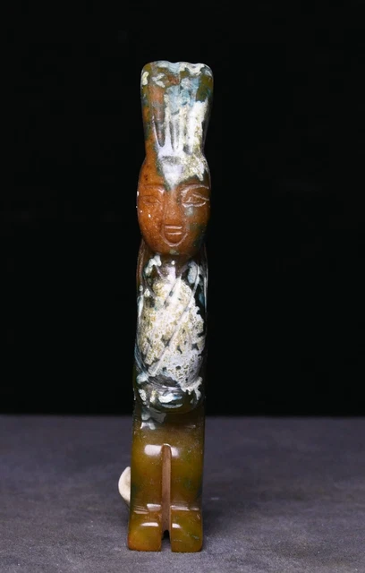 8.5CM HONGSHAN CULTURE Old Jade Carved People Person Pendant Personnes ...