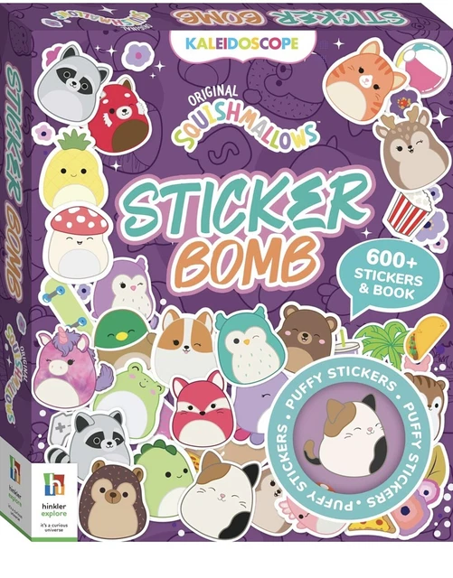 ORIGINAL SQUISHMALLOWS STICKER Bomb Activity Kit 600+ Stickers & Book ...