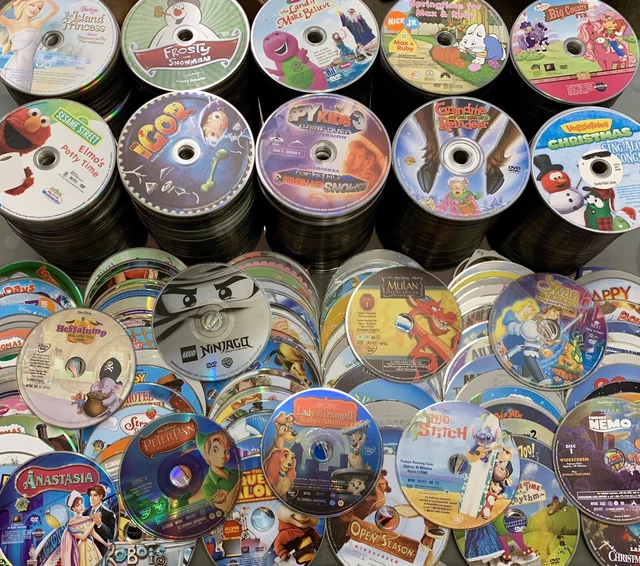 LOT OF (100) DVDs -- (Kids & Family Movies / Children's Shows) -- DVD ...