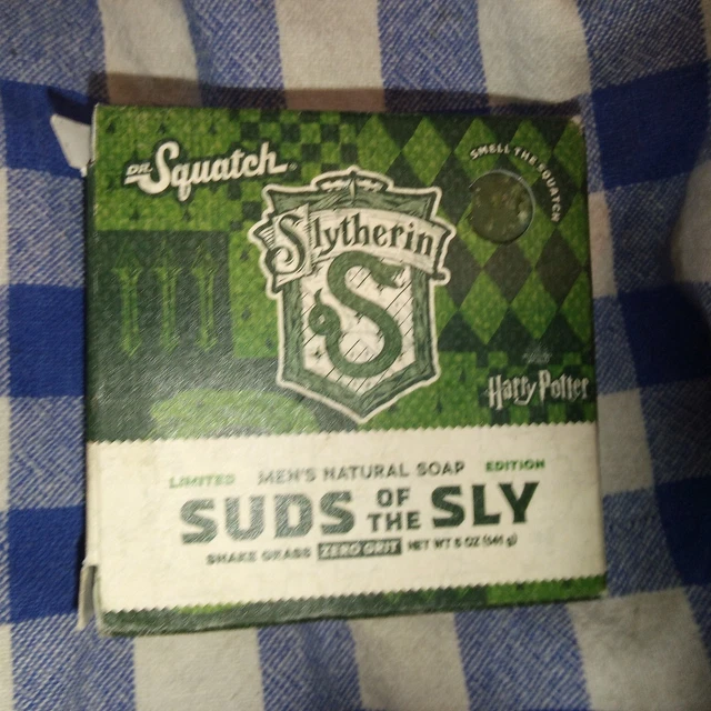 DR SQUATCH LIMITED Edition Soap Slytherin Suds of the Sly (Harry Potter ...