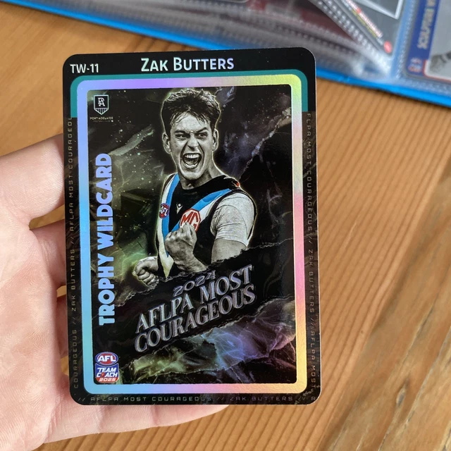 2025 AFL TEAMCOACH Silver Trophy Wildcard TW-11 Zak Butters Port ...