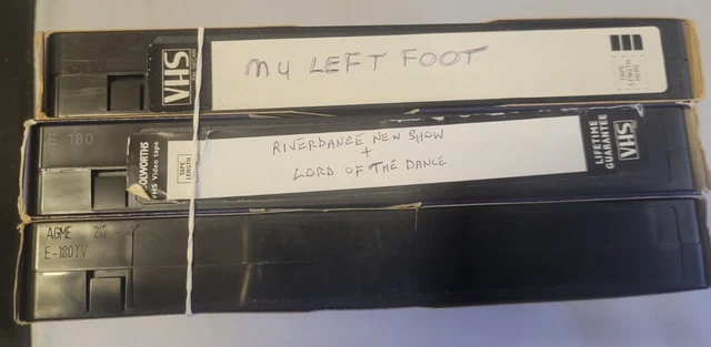3 X RARE Home Recordings VHS Video Tapes films/adverts taped/recorded ...