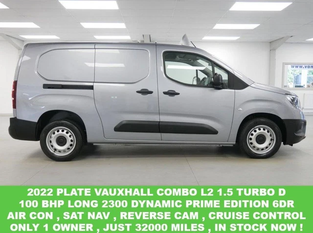 22 VAUXHALL COMBO L2 1.5 Turbo D 100 Bhp 2300 Dynamic Prime Edition ...