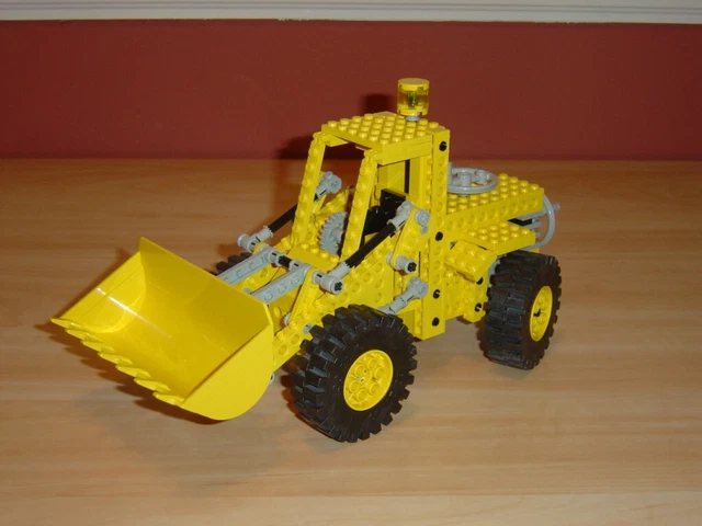 LEGO TECHNIQUE 8853 1988 Shovel Wheel Loader Complete with Building ...