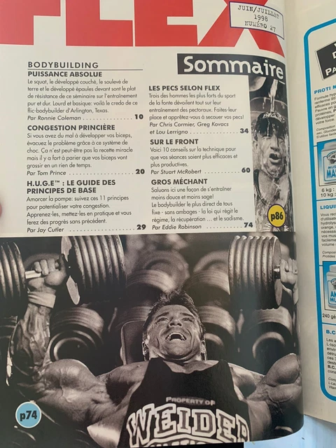 FLEX 1998 JUNE/JULY #27 Günter Schlierkamp Cover! Joe Weider Old ...