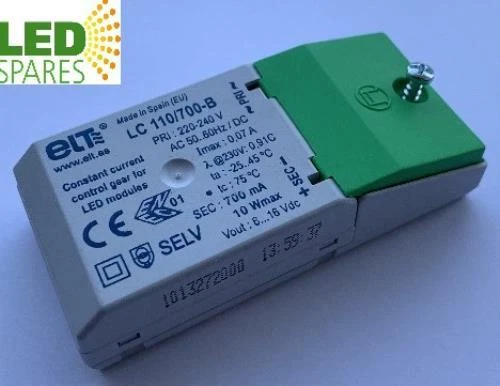 ELT LC 110/700-B Constant Current 700mA 4-10W LED Driver £21.95 ...