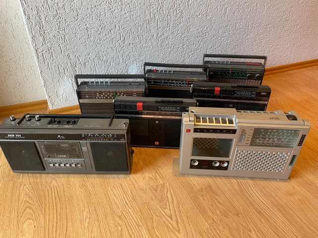 ORIGINAL RFT RADIO und Kassettenrecorder Konvolut (DDR) SKR, anett ...