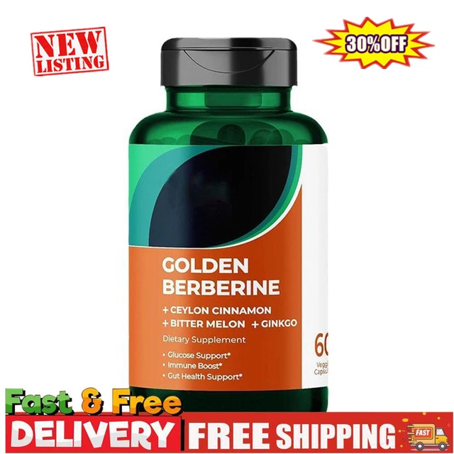 BERBERINE+CEYLON CINNAMON + Bitter Melon + Gingko 60 Capsules EUR 7,51 ...