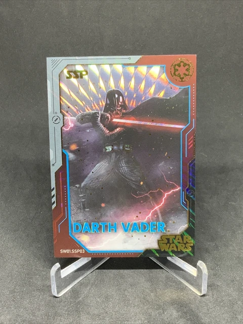 2023 STAR WARS Disney Darth Vader Trading Card SSP Blue SW01-SSP03 /200 ...