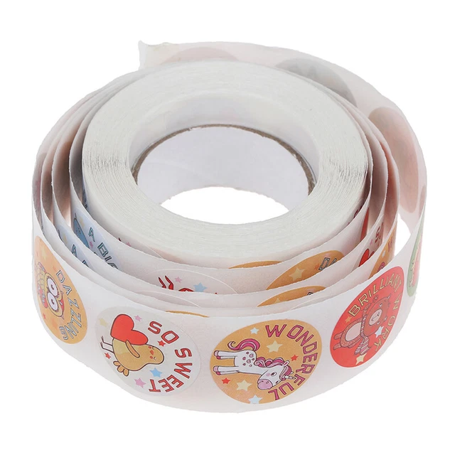500PCS/ROLL REWARD CUTE Stickers for Students Teachers Encouragement ...