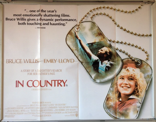 CINEMA POSTER: IN COUNTRY 1990 (Quad) Emily Lloyd Bruce Willis Joan ...