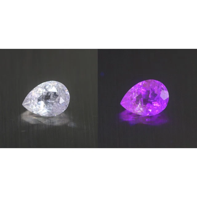 0.64 CTS_ANTIQUE GEM_100% Natural Unheated UV Fluorescent Color Change ...