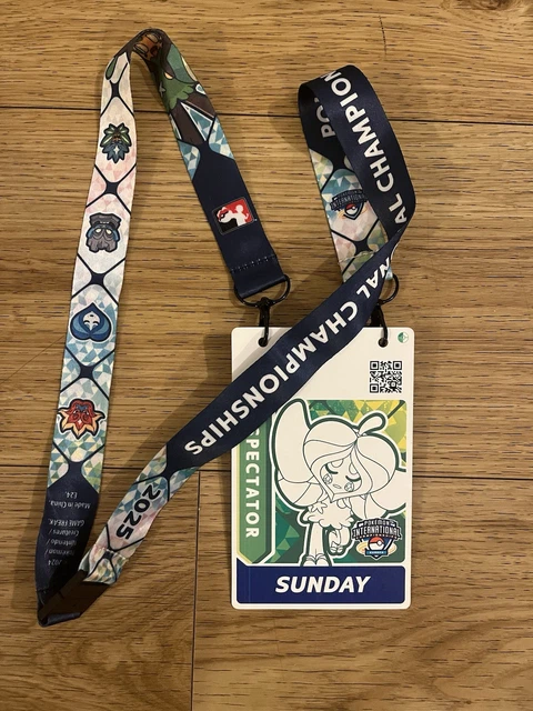 POKÉMON EUIC INTERNATIONAL Championships 2025 Spectator lanyard Sunday ...