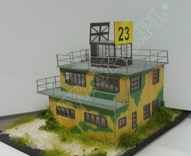 WW2 RAF AIRFIELD Control Tower 1:144 scale Model Kit (LASERCUT PARTS ...