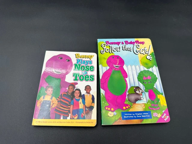 BARNEY PLAYS NOSE To Toes Follow That Cat Kids Books 90s £15.21 ...