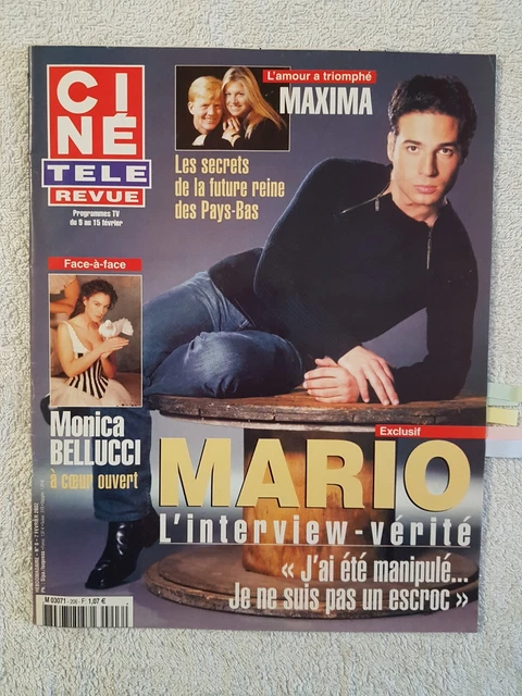 CINE REVUE N°6 2002 Mario Monica Bellucci J.depp Patricia Neal Tom ...