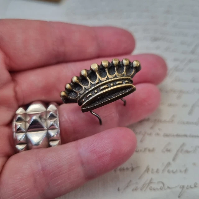 COURONNE COMTALE XIXÈ en Bronze Doré Victorian Nobility Crown 19thC EUR ...