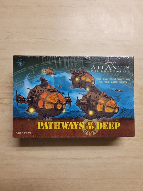 DISNEY'S ATLANTIS THE Lost Empire Pathways Of The Deep Board Game ...