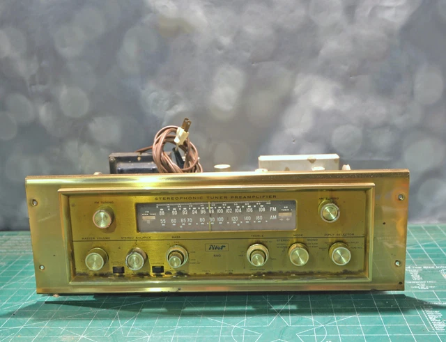 VINTAGE 1950S PILOT RADIO FM-AM Stereo Tube Tuner Preamplifier Model ...