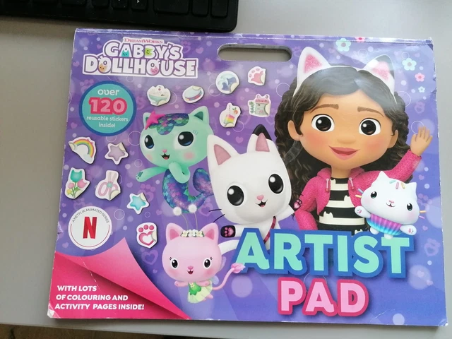 GABBYS DOLLHOUSE ARTIST A3 Pad stickers colouring activity book £2.99 ...