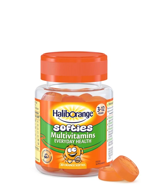 KIDS ORANGE MULTIVITAMIN softies Capsule 30 £6.95 - PicClick UK