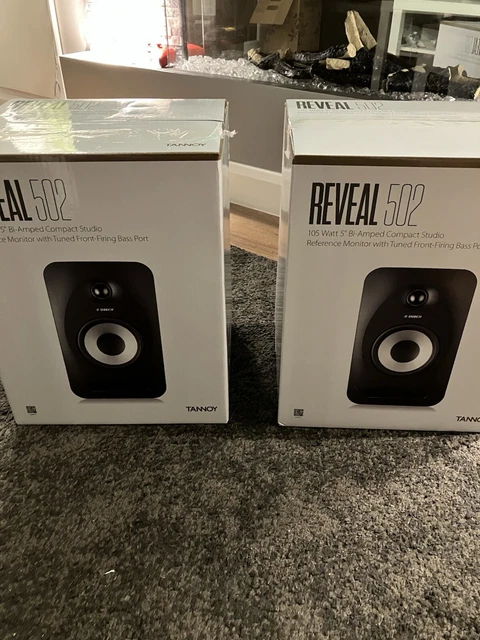 TANNOY REVEAL 402 Active Studio Monitor Pair 4" Woofer, 25W Powered £ ...