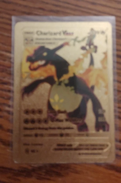 CHARIZARD VMAX POKEMON Card Gold Foil #43 HP 330 Fan Art Mint 2020 Anek ...