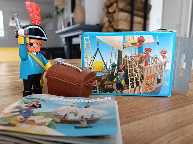 PLAYMOBIL 3382 CAPITAINE de Pirates Boîte Vintage Klicky System Livret ...