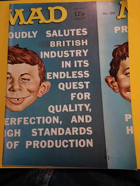 VINTAGE MAD MAGAZINE 1970s UK Issue # 126 Carnal Knowledge film parody ...