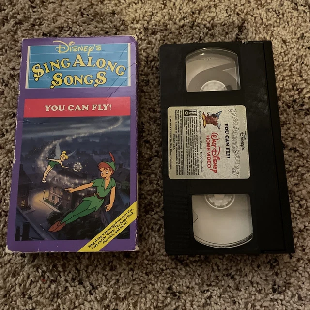 BANDE VIDÉO DISNEY Sing Along Songs You Can Fly VHS Peter Pan EUR 12,23 ...