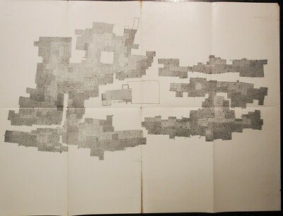 MAP OF Zuni Indian Pueblo New Mexico 1891 Print 28" X 21" Lithograph ...