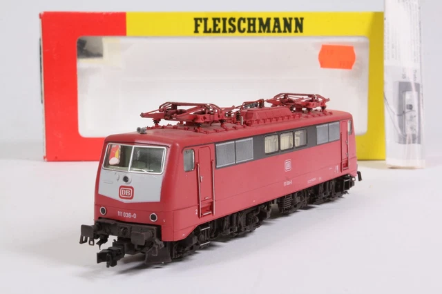 FLEISCHMANN 4347 H0 E-Lok BR 111 036-0 DB rot analog OVP Elektrolok EUR 49,00 - PicClick DE