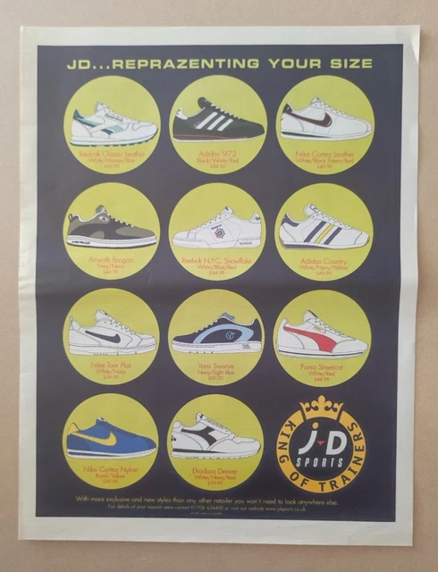 JD SPORTS TRAINERS selection Original UK Press Advert 1998 £4.99 ...