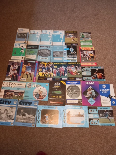 MANCHESTER CITY - Collection of 29 Football Programmes as seen 1961 to ...