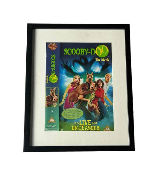 Scooby Doo Vhs 2002 Original Framed Vhs Cover Sleeve And Tape Movie