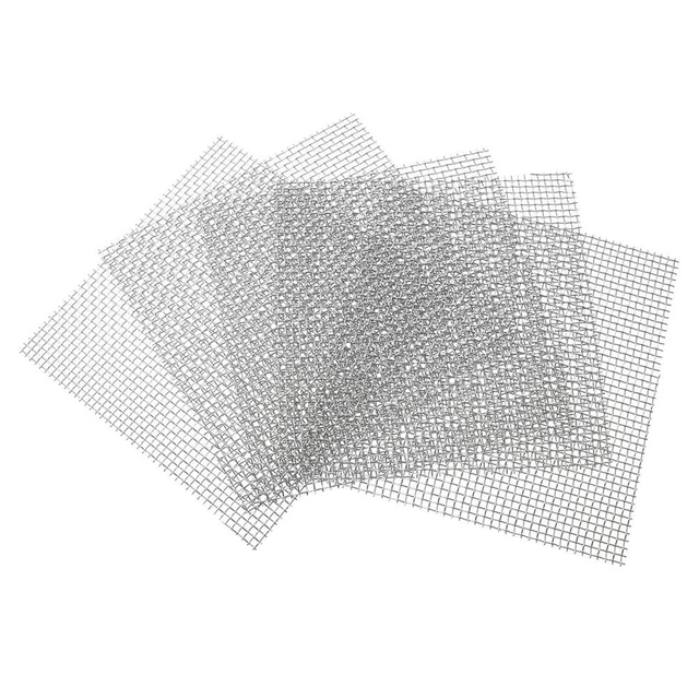 5 PCS STAINLESS Steel Wire Mesh Aquarium Moss Nets Pads Wear Resistant ...