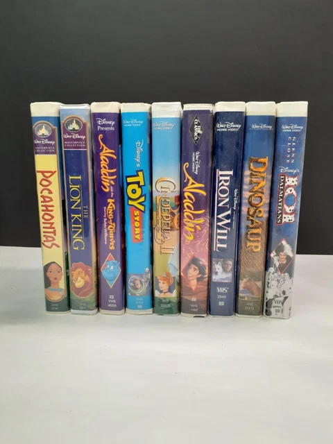 WALT DISNEY MASTERPIECE Classic Movie Collection (9 Vhs Lot) Clamshell £21.48 - PicClick UK