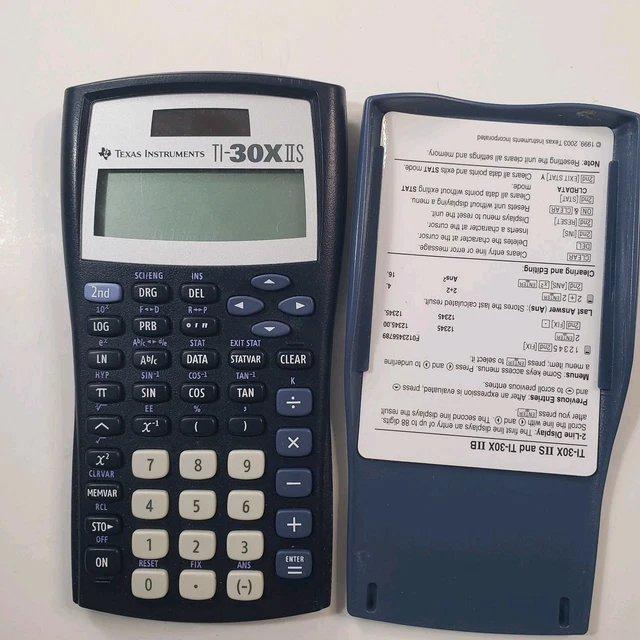 TEXAS INSTRUMENTS TI-30X IIS Two-Line Scientific Calculator Tested $20. ...