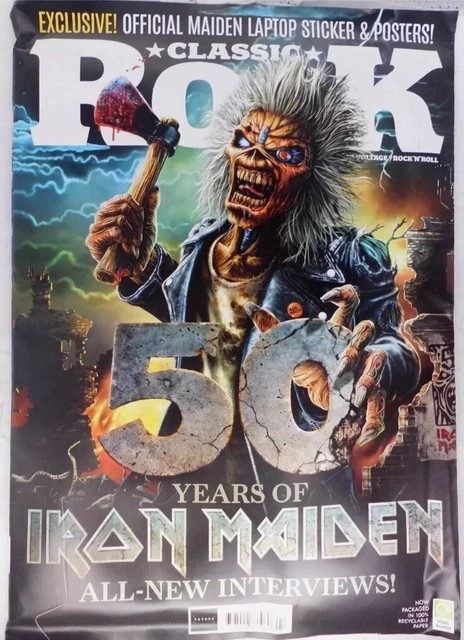 CLASSIC ROCK MAGAZINE- Mar 2025 -Iron Maiden 50 Years - Sealed £10.00 ...