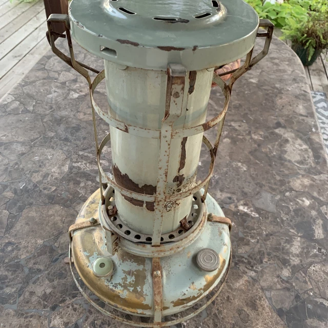 VINTAGE ALADDIN BLUE Flame Kerosene Space Heater EUR 150,15 - PicClick DE