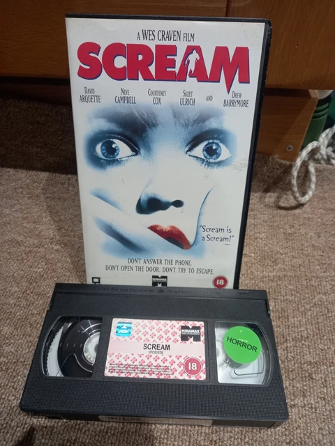 SCREAM VHS Video Tape Ex Rental Big Box PAL £41.28 - PicClick UK