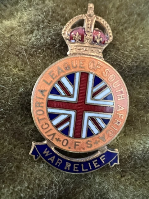 VICTORIA LEAGUE FOR South Africa War Relief Enamelled Badge £5.00 ...